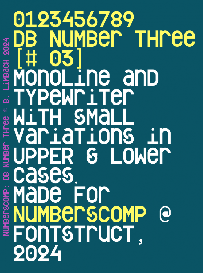 db Number Three | FontStruct